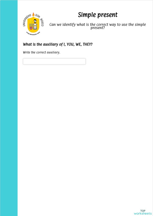 Simple present. Interactive worksheet | TopWorksheets