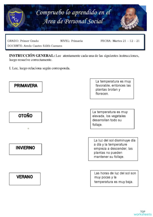 Evaluación de Persona Social 8. Ficha interactiva | TopWorksheets Evaluación de Persona Social 8. Ficha interactiva | TopWorksheets