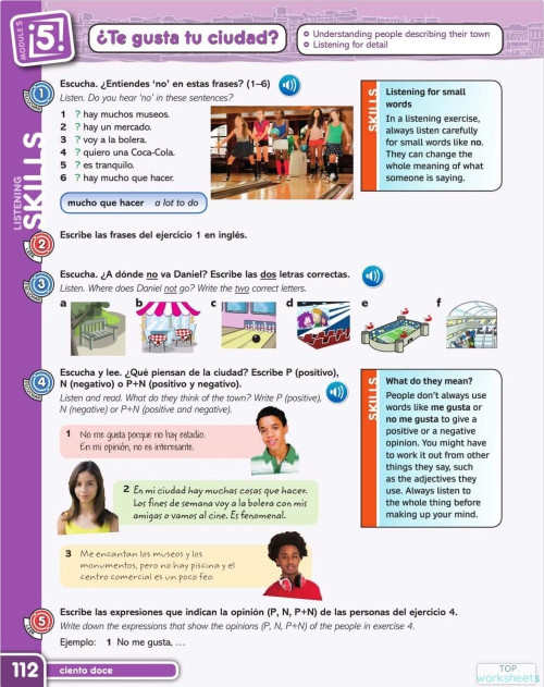 Mi insti 112. Ficha interactiva | TopWorksheets