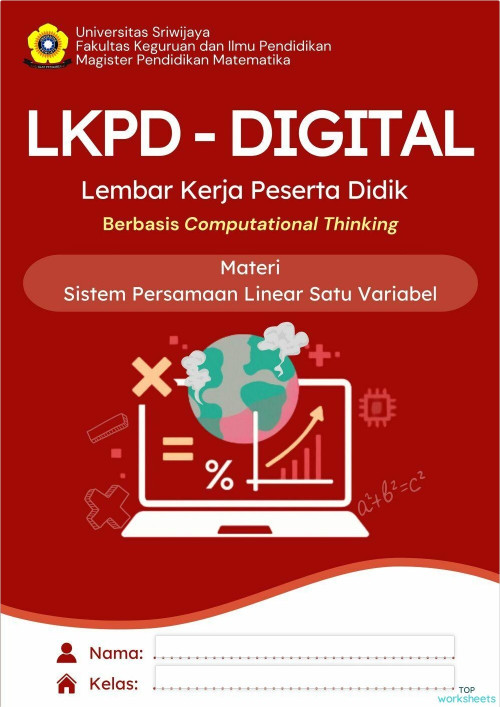 LKPD DIGITAL PLSV (PERTEMUAN II). Lembar kerja interaktif | TopWorksheets