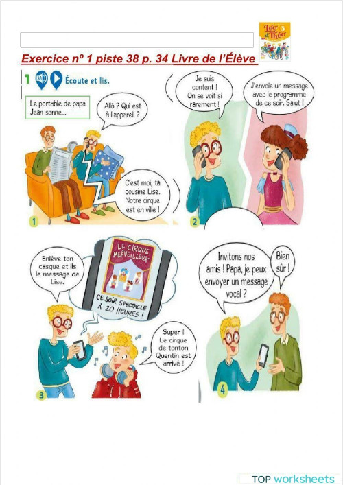 Samedi 2 avril EB 5 Les émotions. Interactive worksheet | TopWorksheets