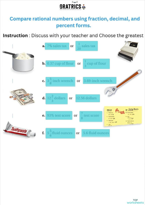 Grade 7 19 5. Interactive worksheet | TopWorksheets