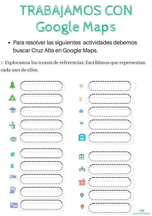 Capitales de paises. Ficha interactiva | TopWorksheets