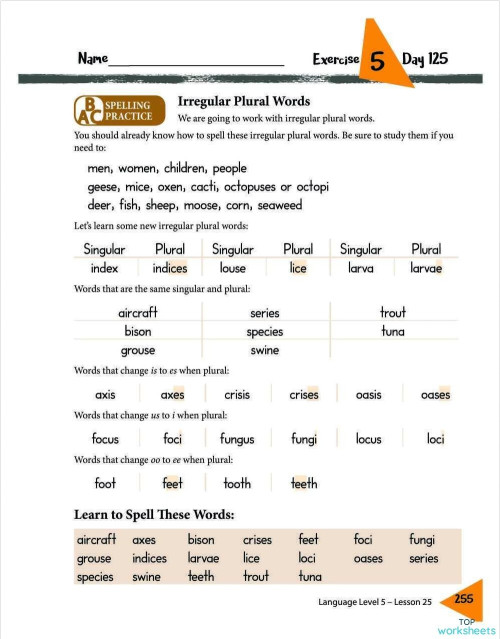 Unit 7 Year 6 Basic List short e sound. Interactive worksheet ...