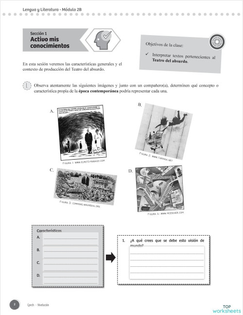 Teatro del siglo XX: fichas interactivas y ejercicios online ...