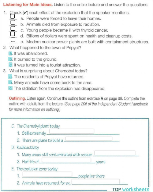ALS 02 page 67. Interactive worksheet | TopWorksheets