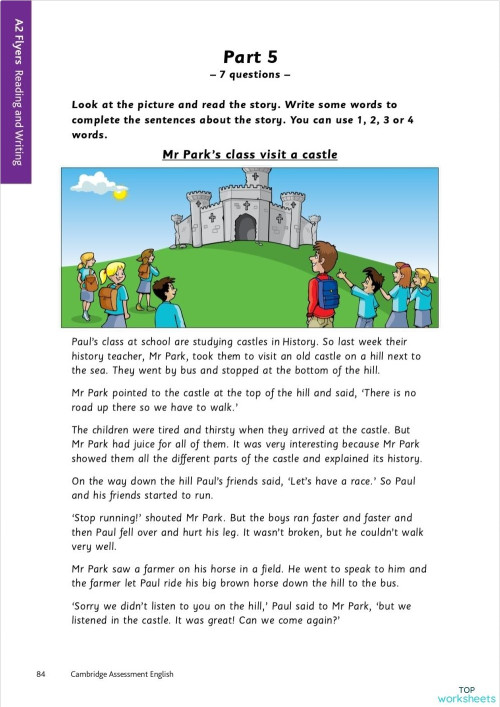 FL RW 1 P5. Interactive worksheet | TopWorksheets