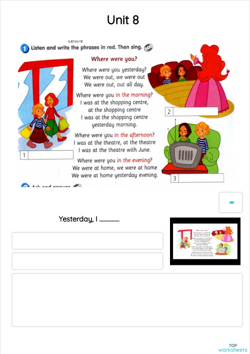 Get Smart 3 - Unit 8. Interactive worksheet | TopWorksheets