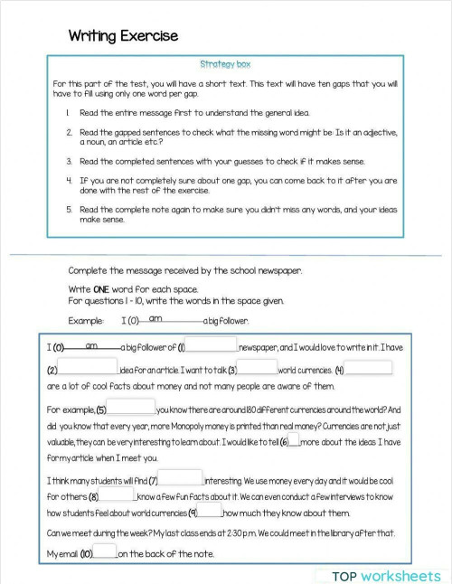 RD and WR practice KET. Interactive worksheet | TopWorksheets