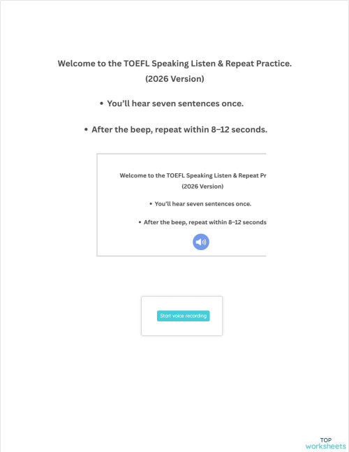 V Bach - Speaking Listen & Repeat Practice 2026 (10). Interactive ...