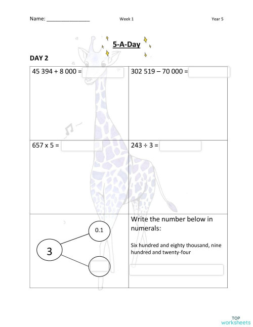 Math: interactive worksheets and online exercises | TopWorksheets