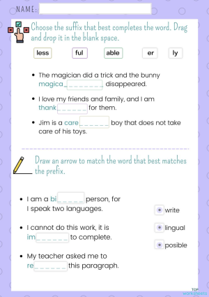 LA work. Interactive worksheet | TopWorksheets