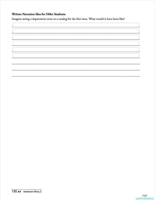 Chapter 13: Written Narration Pg 130. Interactive worksheet | TopWorksheets