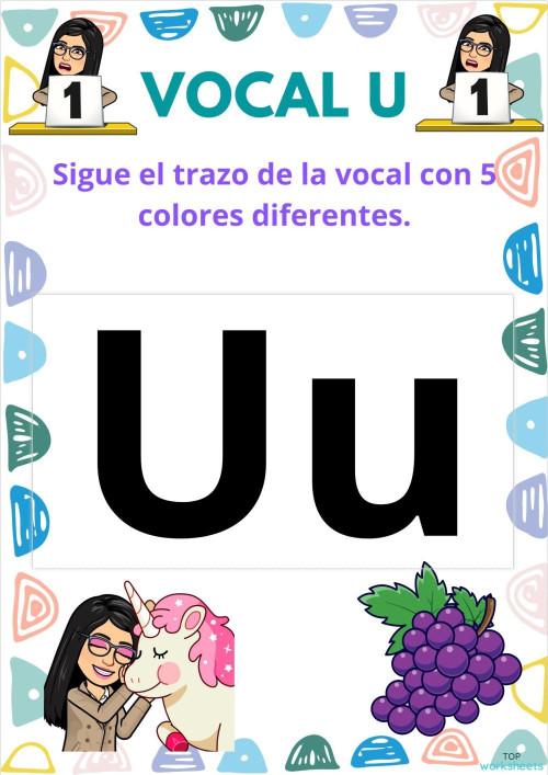 TRAZO VOCAL U. Ficha interactiva | TopWorksheets