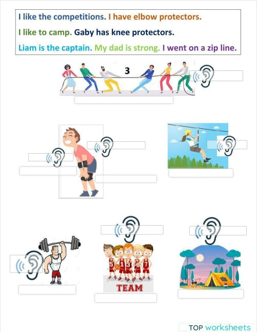 Sport vocabulary. Interactive worksheet | TopWorksheets