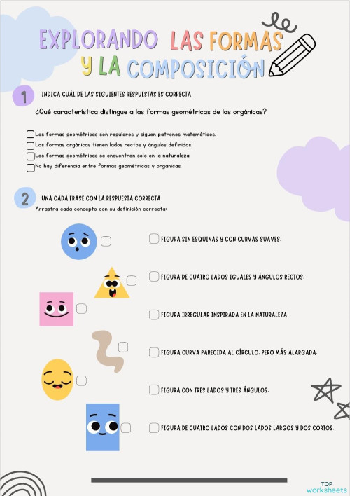 Educación Artística: fichas interactivas y ejercicios online ...