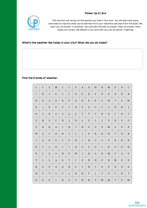 Power Up 2 | 6.4. Interactive worksheet | TopWorksheets