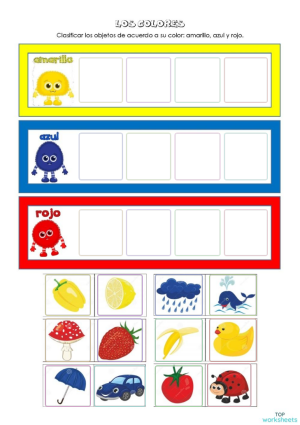 LOS COLORES. Ficha interactiva | TopWorksheets