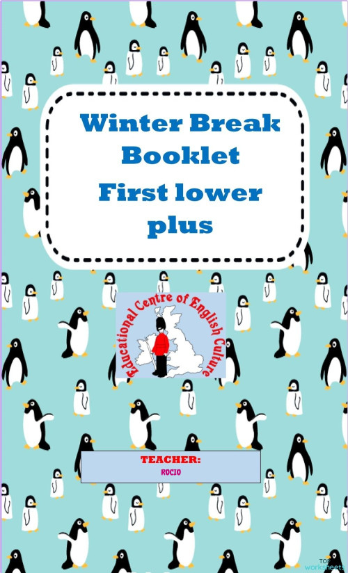 FIRST LOWER - WINTER BOOKLET. Interactive worksheet | TopWorksheets