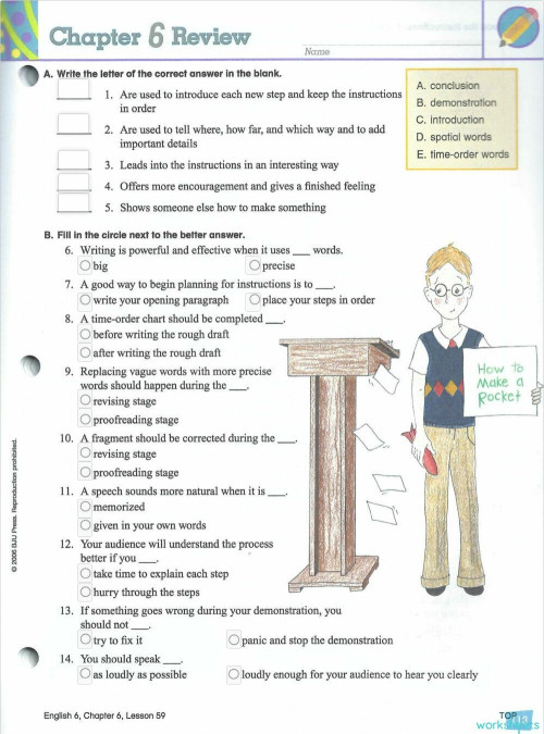 Lesson:59: Chapter 6 Review Pg 113-114. Interactive worksheet ...