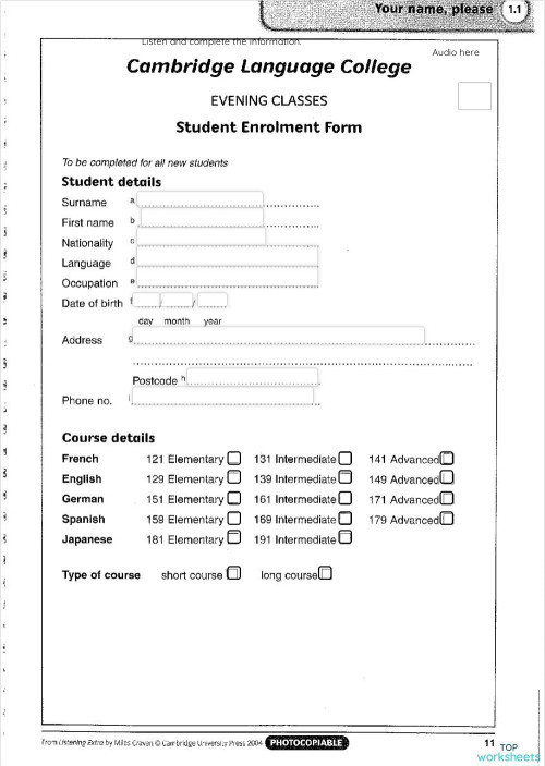 Listening Personal Information Interactive Worksheet TopWorksheets listening-personal-information-interactive-worksheet-topworksheets