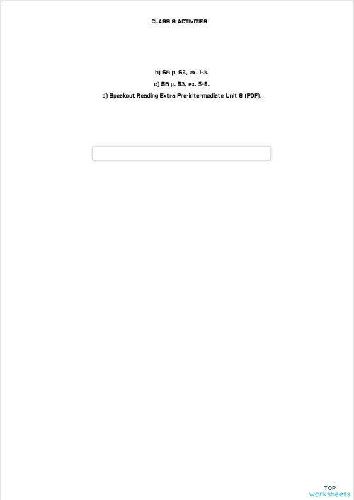 CLASS 6 ACTIVITIES. Interactive worksheet | TopWorksheets
