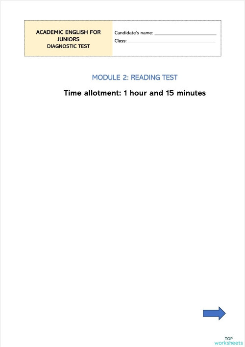 SS16 - HW Reading 2. Interactive worksheet | TopWorksheets