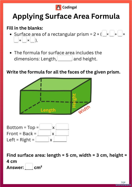 M_G05M17L48_WC01_Applying_Surface_Area_Formula_1. Interactive worksheet ...