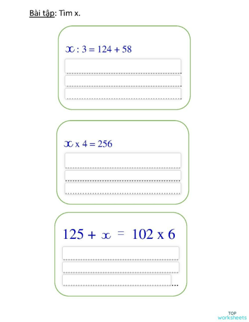 Math: interactive worksheets and online exercises | TopWorksheets