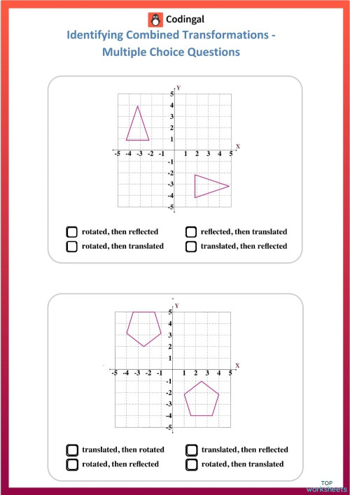 Geometry: interactive worksheets and online exercises | TopWorksheets
