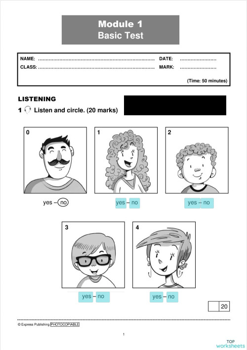 KET - Writing Task 2. Interactive worksheet | TopWorksheets