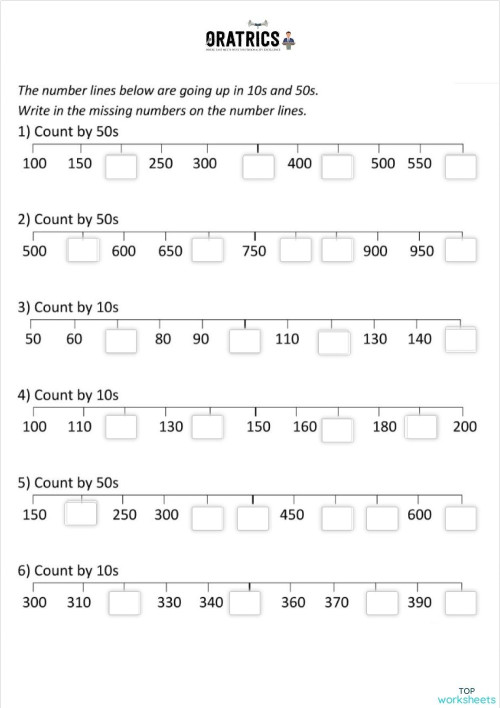Number Line BB. Interactive worksheet | TopWorksheets