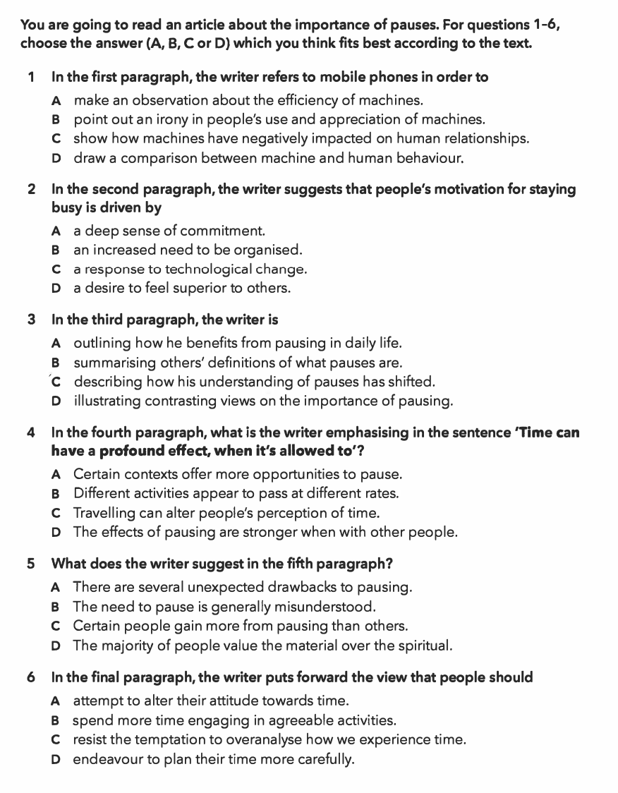 EXAM TRAINER C1 - PART 5 reading. Interactive worksheet | TopWorksheets