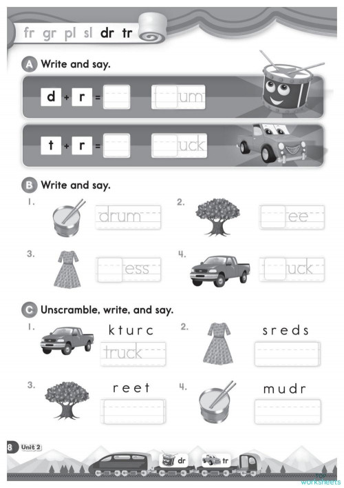 Jan 24_OPW4_U2_dr,tr. Interactive worksheet | TopWorksheets