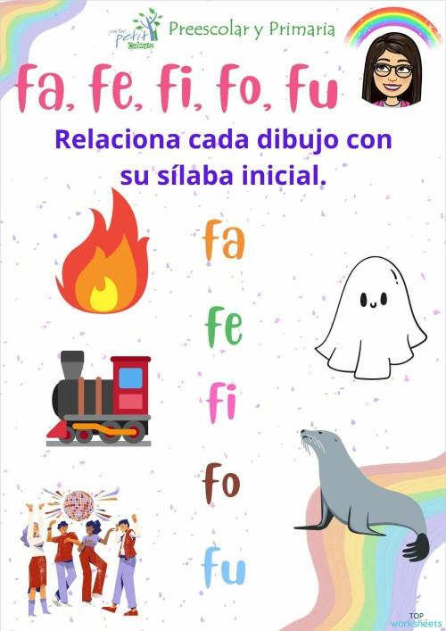 Letra "Ff": fichas interactivas y ejercicios online | TopWorksheets