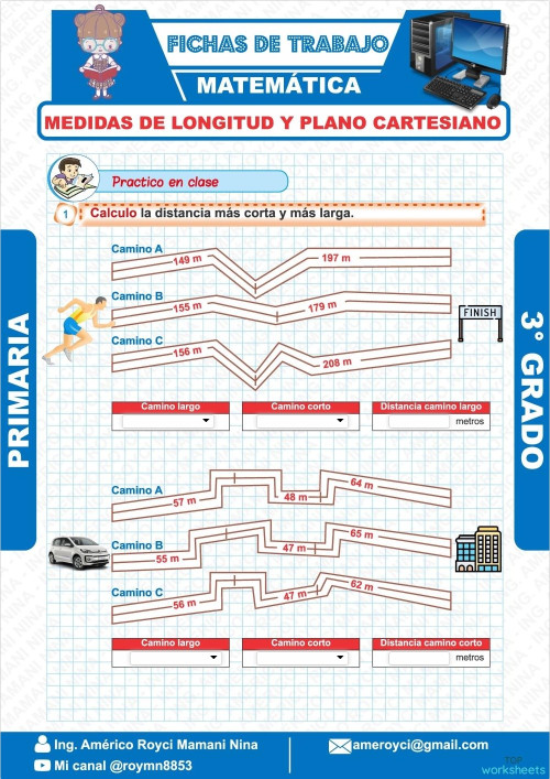 Hojas De Trabajo Para Graficar Coordenadas