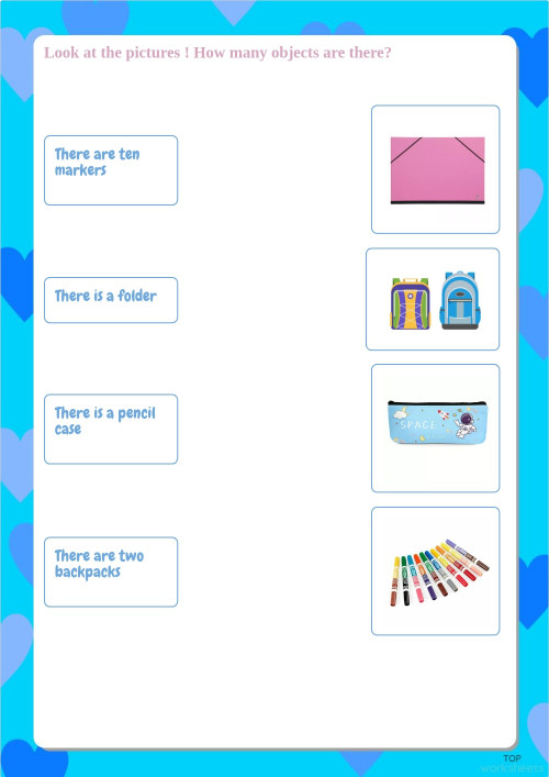 There is There are. Interactive worksheet | TopWorksheets