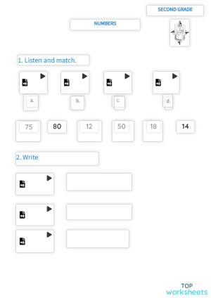 PRACTICE NUMBERS. Ficha interactiva | TopWorksheets