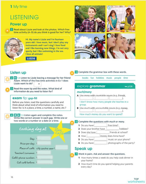 A2 page 16. Interactive worksheet | TopWorksheets