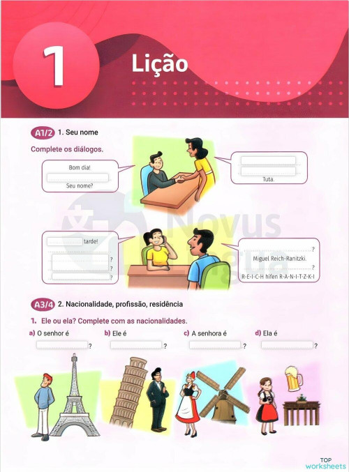 Nomes próprios e nomes comuns. Ficha interativa | TopWorksheets