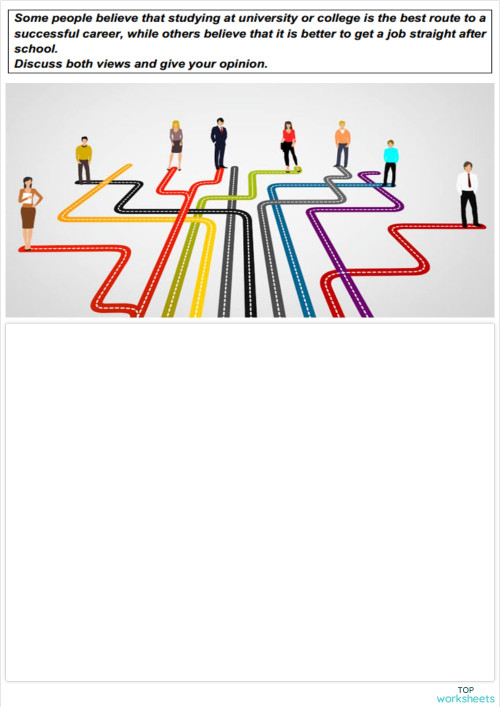 ESSAY 36 – CAREER PATHWAY (BASIC). Interactive worksheet | TopWorksheets