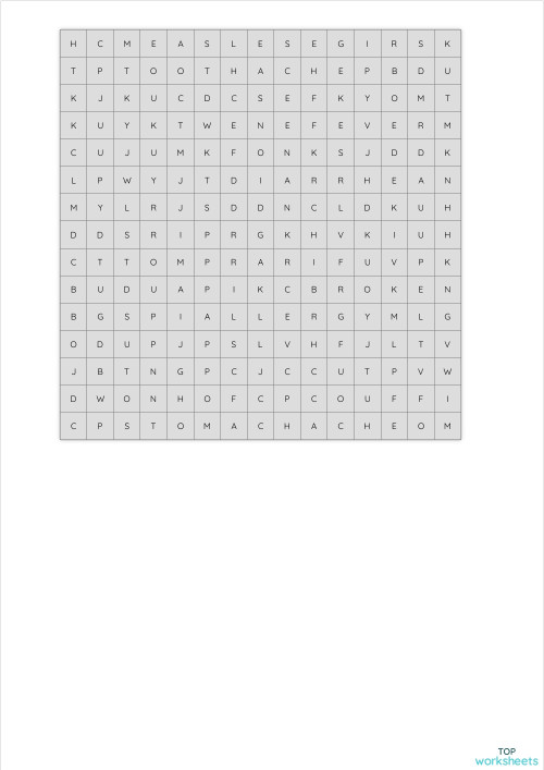 Diseases Worksheet 8 Interactive Worksheet Topworksheets