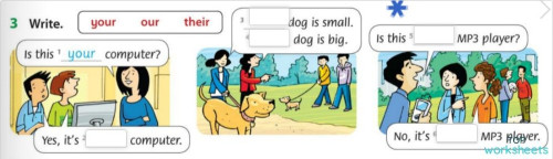 4th grade My things 4 level. Interactive worksheet | TopWorksheets