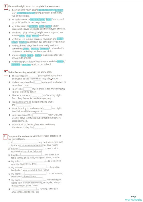 Collaborate 1 - Grammar In Action 3.2 - Verbs for Preference & Object Pronouns. Interactive ...