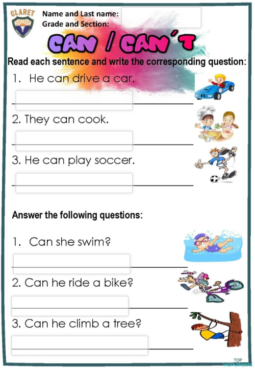 3rd.grade. Grammar 5. Pract. Act.. Interactive worksheet | TopWorksheets