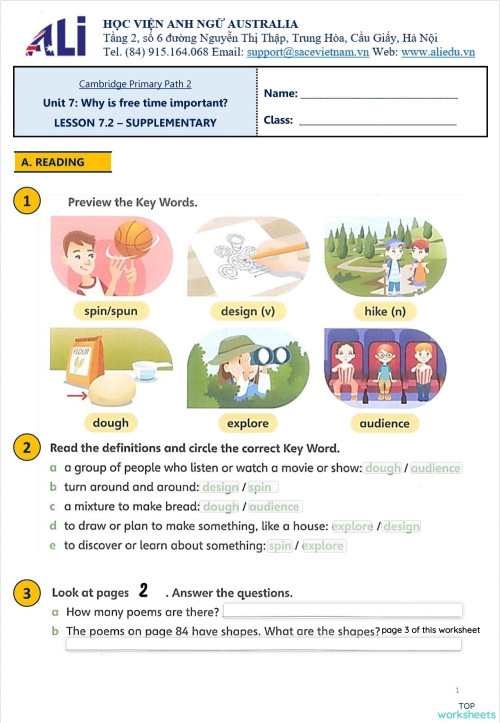 CP2_U7_L2_Supplementary. Interactive worksheet | TopWorksheets