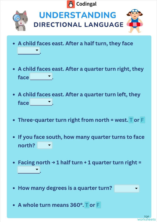 Coordinates: interactive worksheets and online exercises | TopWorksheets