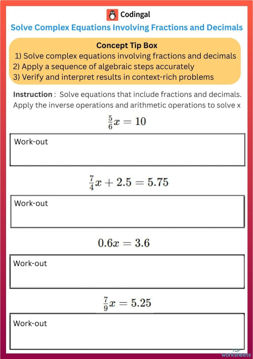 M_G06M08L38_WC02_Solving_Complex_Equations_2. Interactive worksheet ...