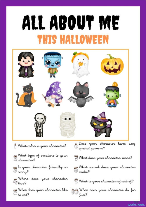 Speaking Halloween. Interactive worksheet | TopWorksheets