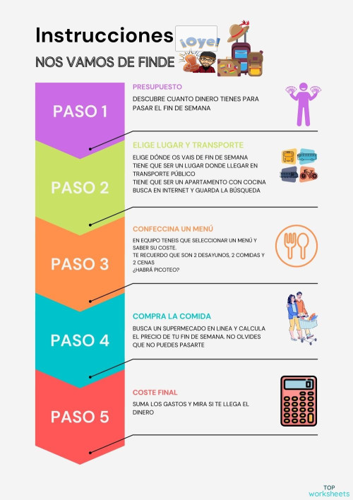 NOS VAMOS DE VIAJE. Ficha interactiva | TopWorksheets
